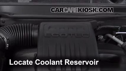 How to Add Coolant: Chevrolet Equinox (2010-2015) - 2010 Chevrolet Equinox LS 2.4L 4 Cyl.